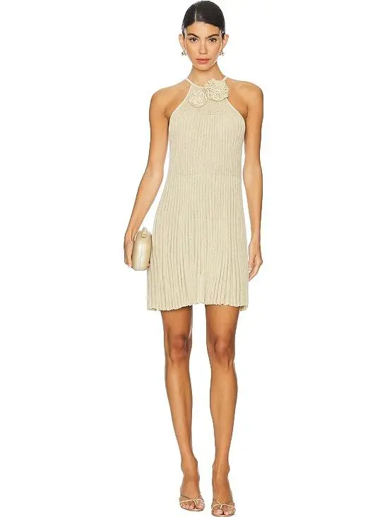 LOVERS AND FRIENDS Nance Mini Dress - Tan & Gold
