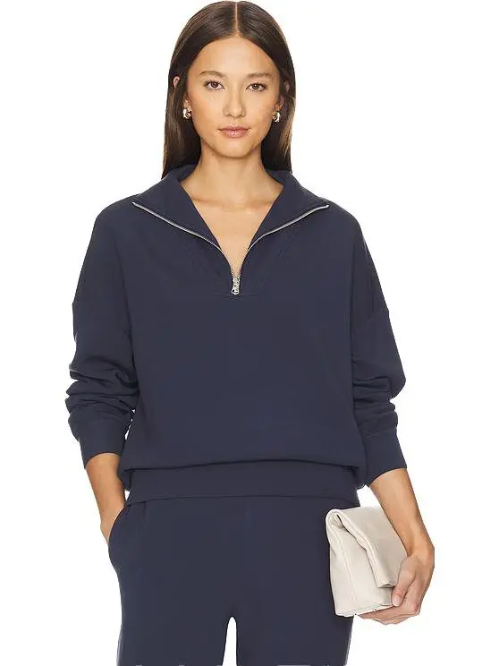 Varley Hawley Half Zip Sweatshirt - Navy