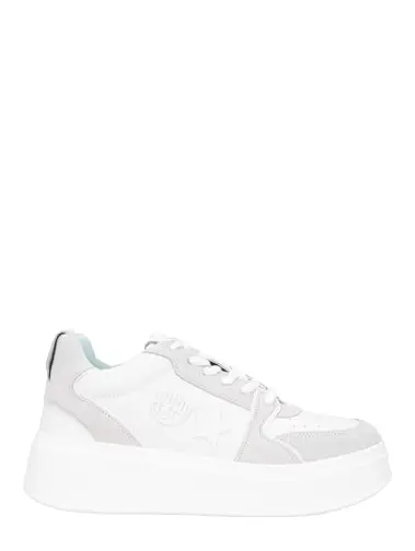CHIARA FERRAGNI Leather Sneakers - White