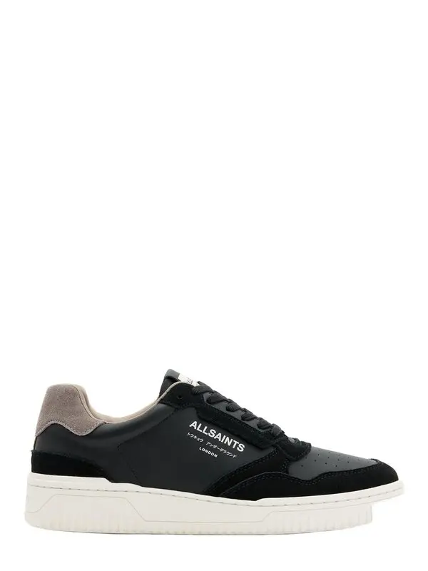 ALLSAINTS Regan Low Top Sneakers - Black/grey