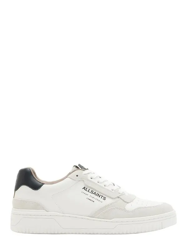 ALLSAINTS Regan Low Top Sneakers - Chalk White / Black