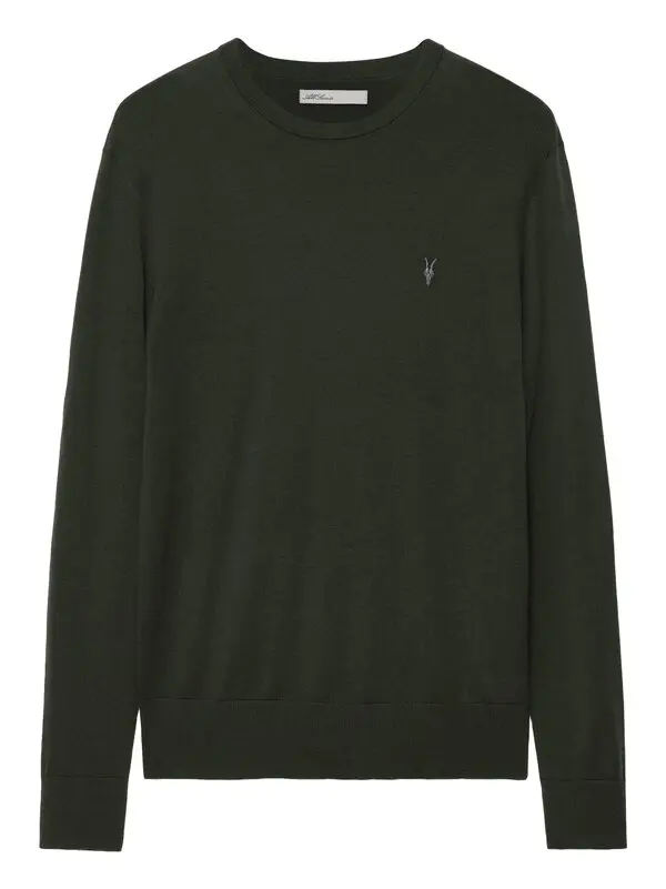 ALLSAINTS Mode Merino Crew Neck Ramskull Sweater - Marl
