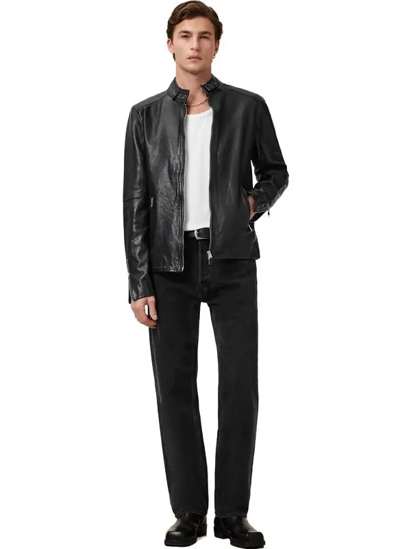ALLSAINTS Cora Leather Jacket - Jet Black