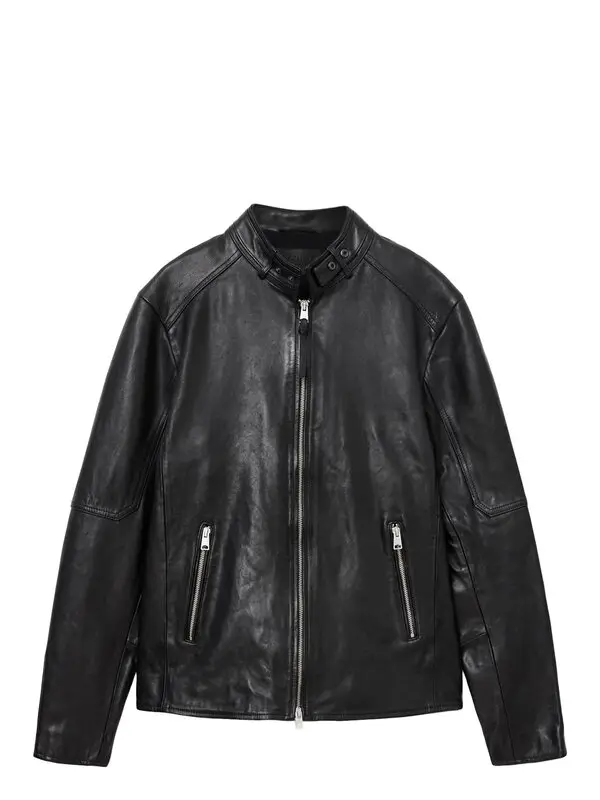 ALLSAINTS Cora Leather Jacket - Jet Black