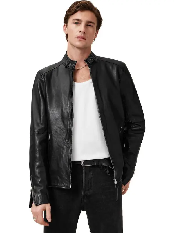 ALLSAINTS Cora Leather Jacket - Jet Black