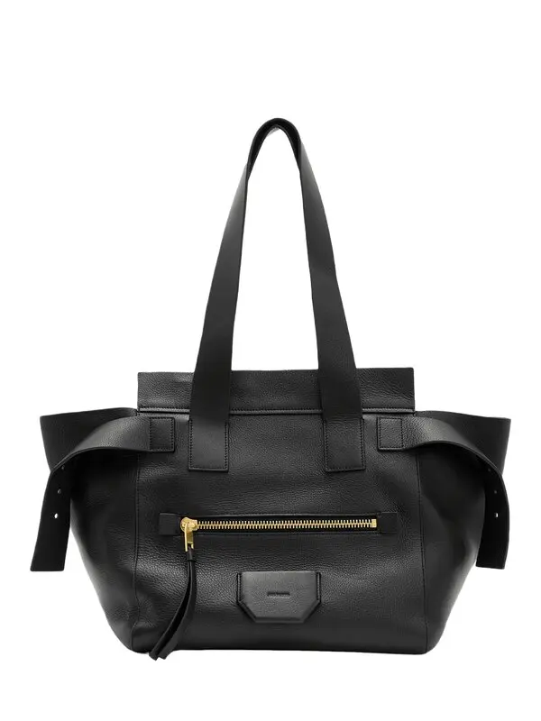 ALLSAINTS Leather Perez Shoulder Tote - Black