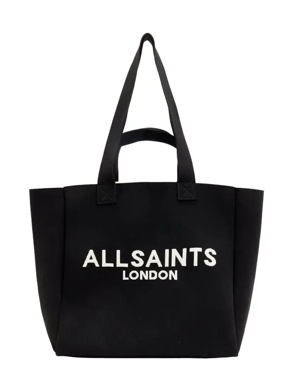 ALLSAINTS Izzy Large Knitted Tote - Black