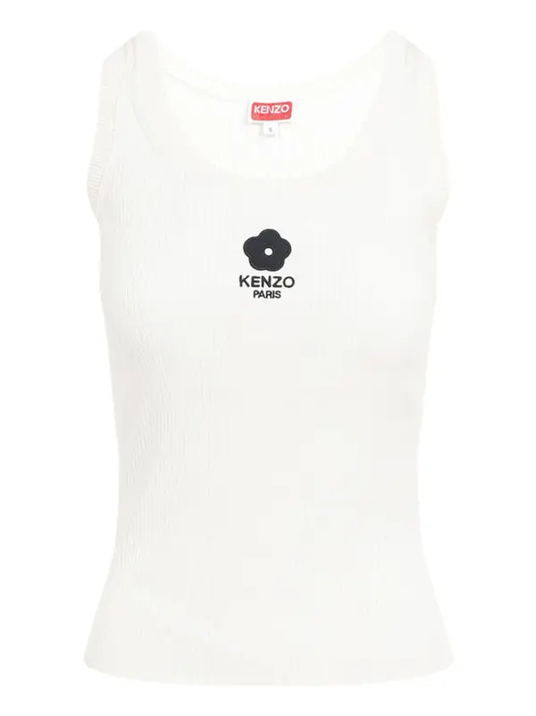 Kenzo Boke Flower 2.0-embroidered Tank Top - White