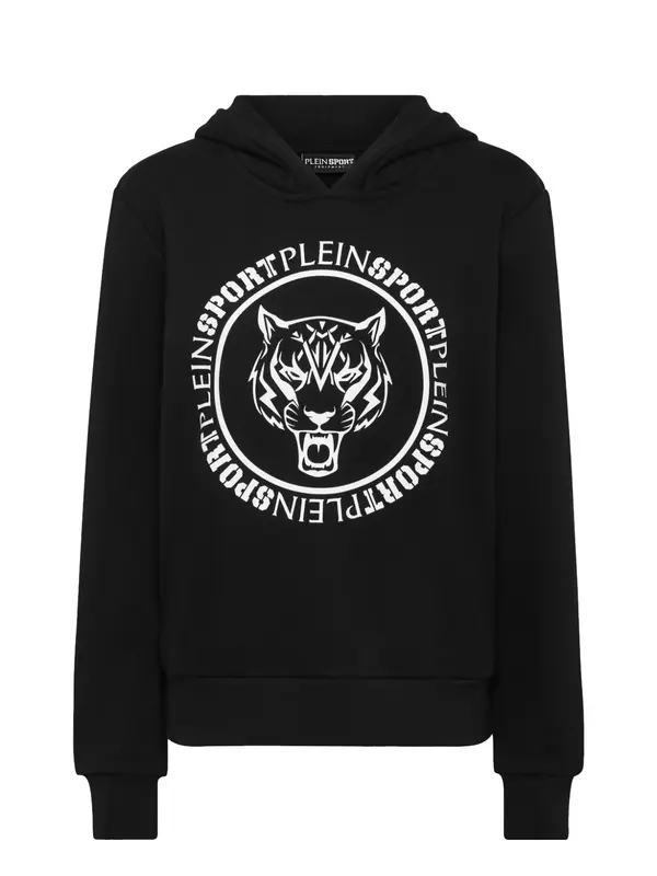 PLEIN SPORT Logo-print Hoodie - Black