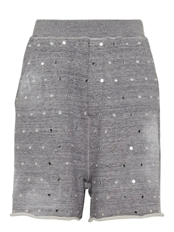 Dsquared2 Eyelet-embellished Track Shorts - Grey