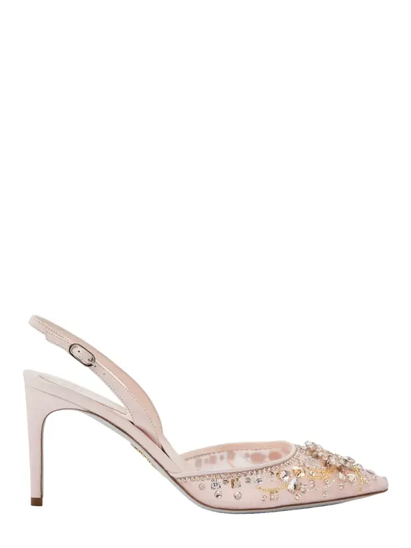 Rene Caovilla 75mm Cinderella Pumps - Pink