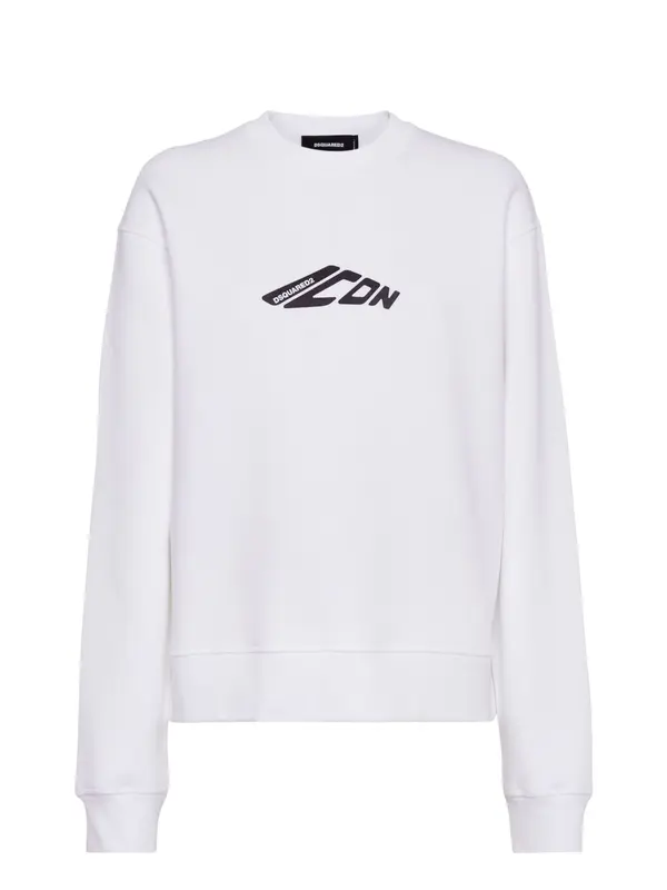 Dsquared2 Icon Cotton Sweatshirt - White