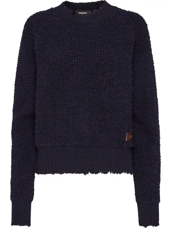 Dsquared2 Logo-patch Jumper - Blue
