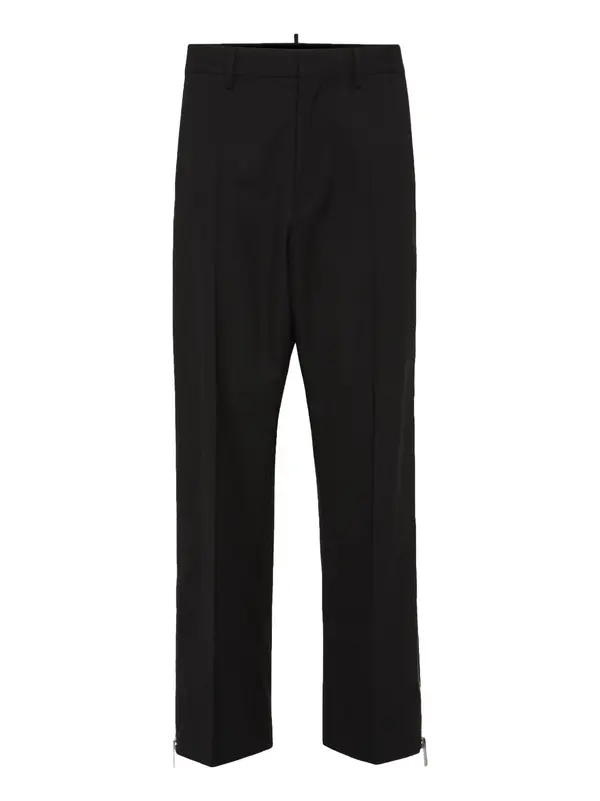 Dsquared2 Pleat-detail Tailored Trousers - Black