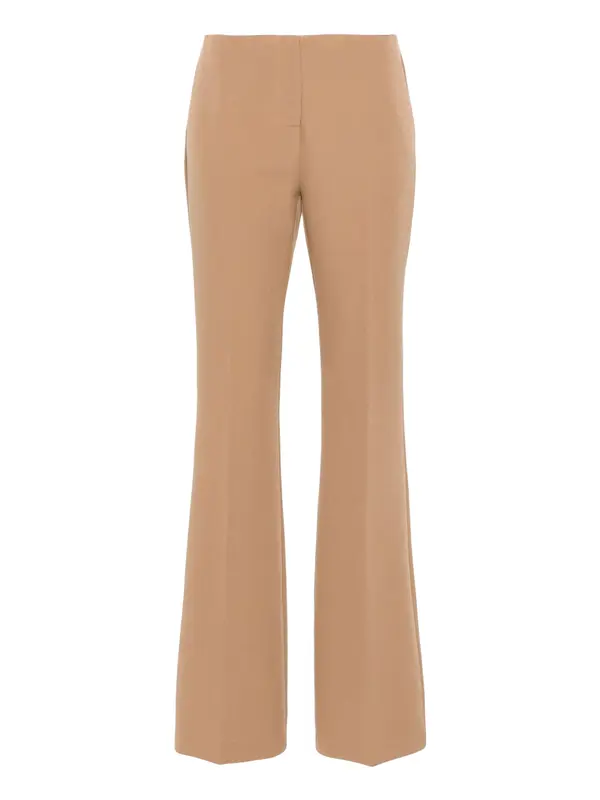 ERMANNO FIRENZE Logo-embroidered Trousers - Brown