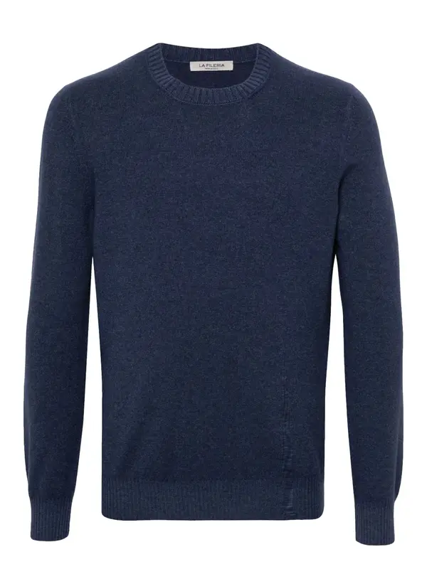 FILERIA Mélange-effect Sweater - Blue
