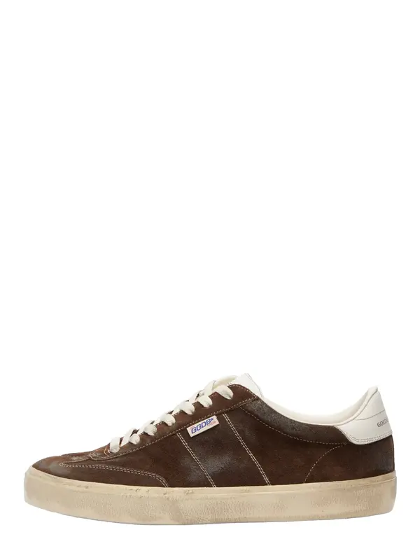 Golden Goose Soul Star Suede Sneakers - Dark Brown/milk