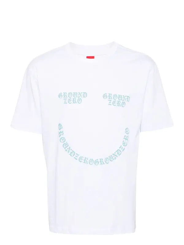 GROUND ZERO Smile Logo T-shirt - White