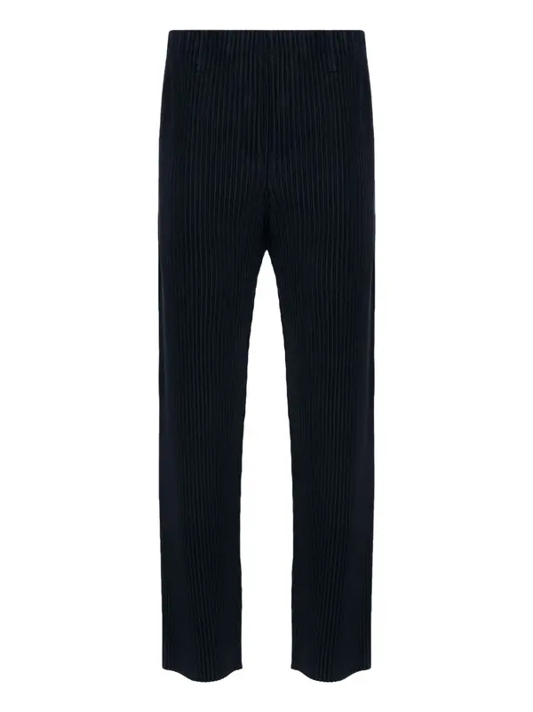 Issey Miyake Basic Slim-fit Trousers - Blue