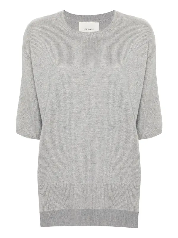 LISA YANG Camille Cashmere Sweater - Grey