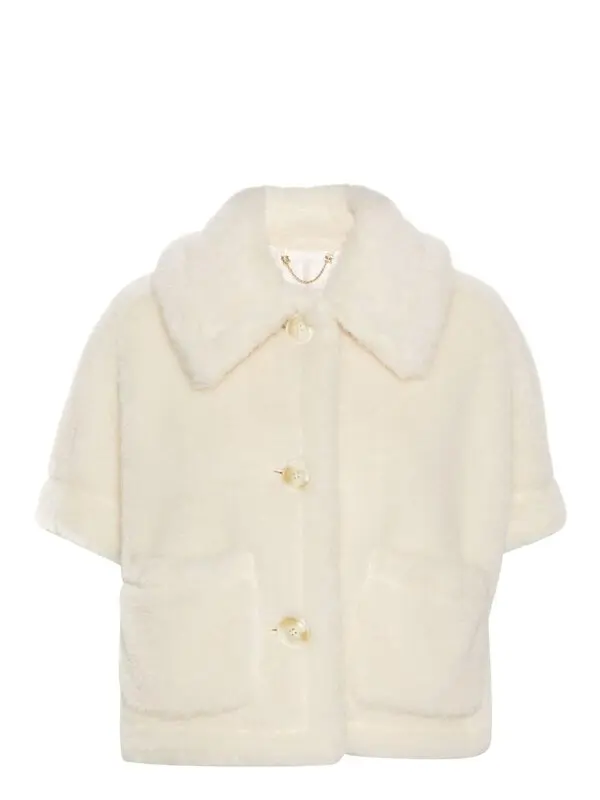 Max Mara Newterzo Cape - White