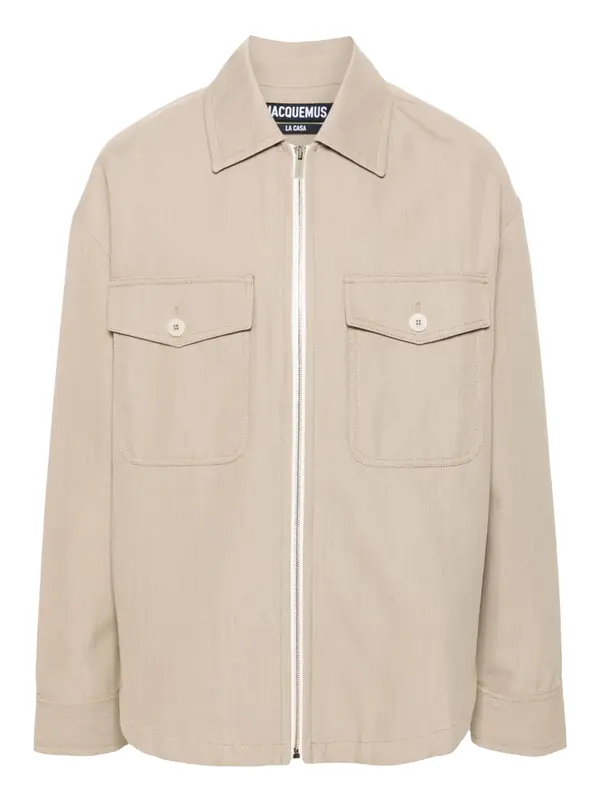 Jacquemus Le Blouson Montaigne Jacket - Neutrals