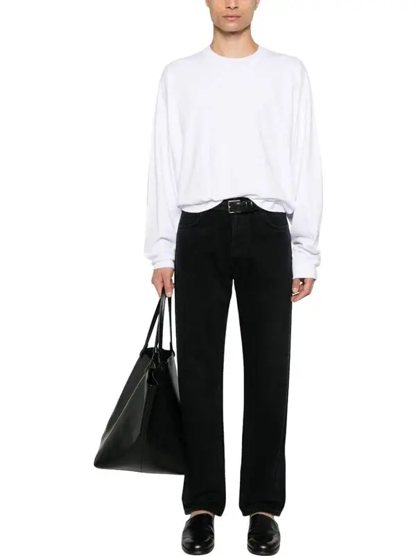 THE ROW Burt Straight-leg Jeans - Black