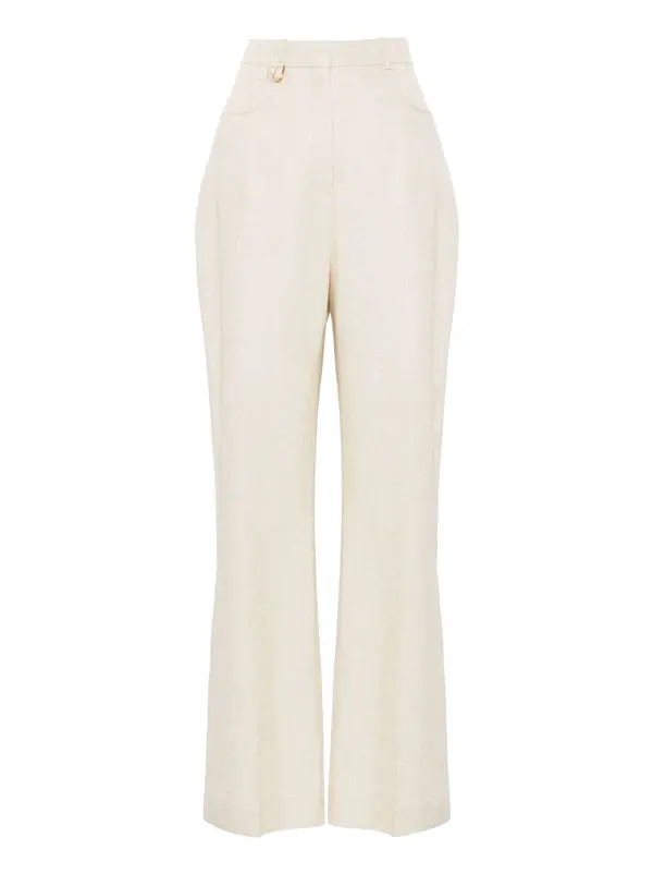 Jacquemus Le Pantalon Sauge Trousers - Neutrals