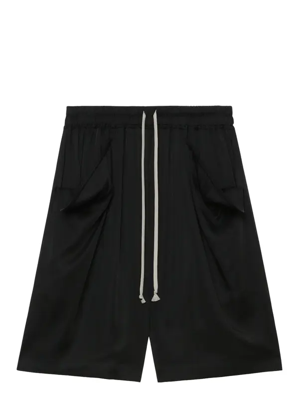 Rick Owens Wide-leg Knee-length Shorts - Black
