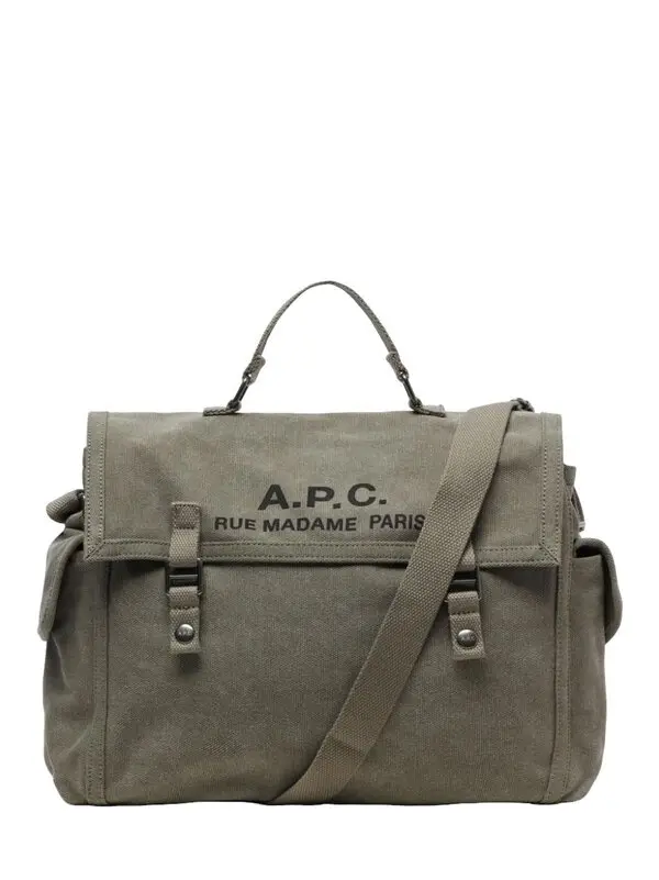 A.p.c. Recuperation Messenger Bag - Green