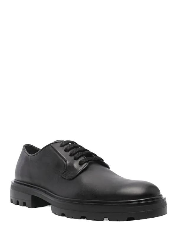 Hogan Leather Derby Shoes - Black