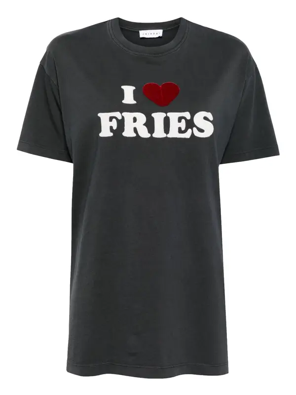 Joshua Sanders Fries-appliqué T-shirt - Black