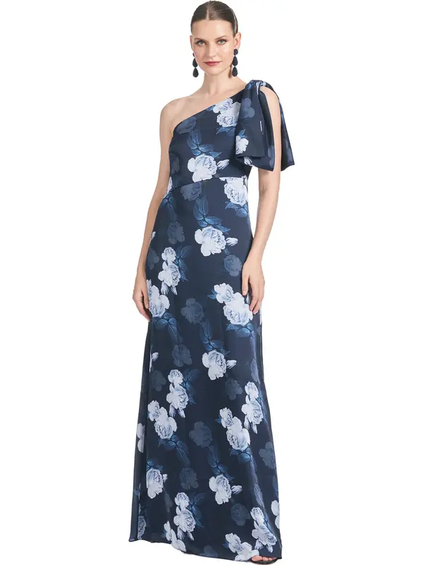 Sachin & Babi Chelsea Printed Gown - Midnight Glacial Rose
