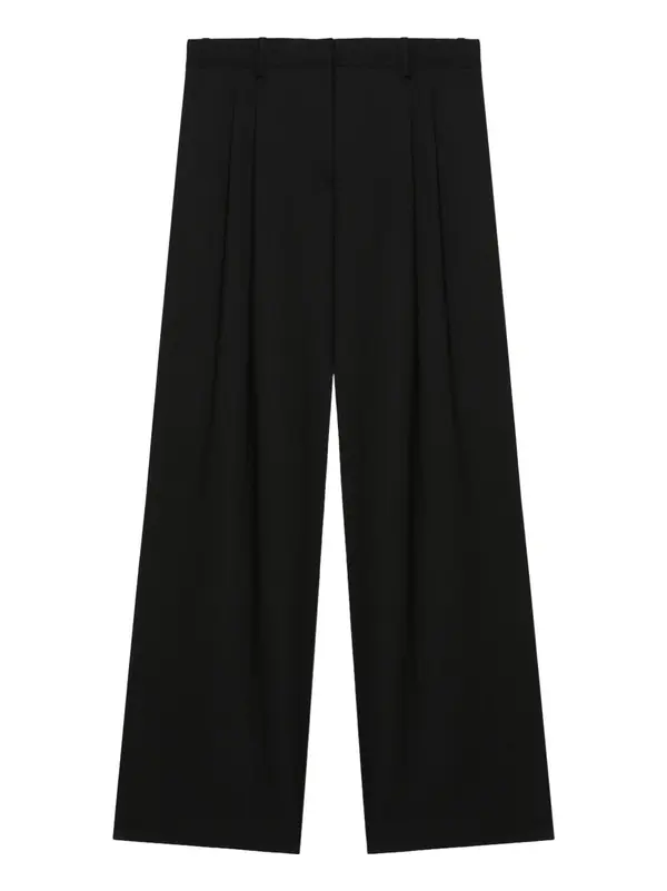 Helmut Lang Tailored Pleated Trousers - Black
