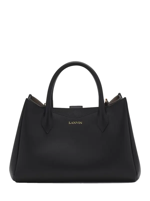 LANVIN Logo-stamp Tote Bag - Black