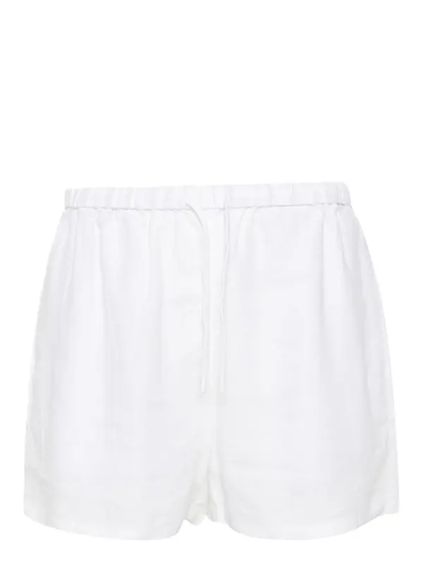 Tommy Hilfiger Logo-plaque Shorts - White