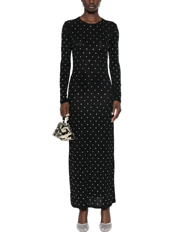 Rabanne Crystal-embellished Maxi Dress - Black