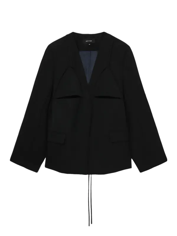 BOTTER Cut-out Detailed Blazer - Black