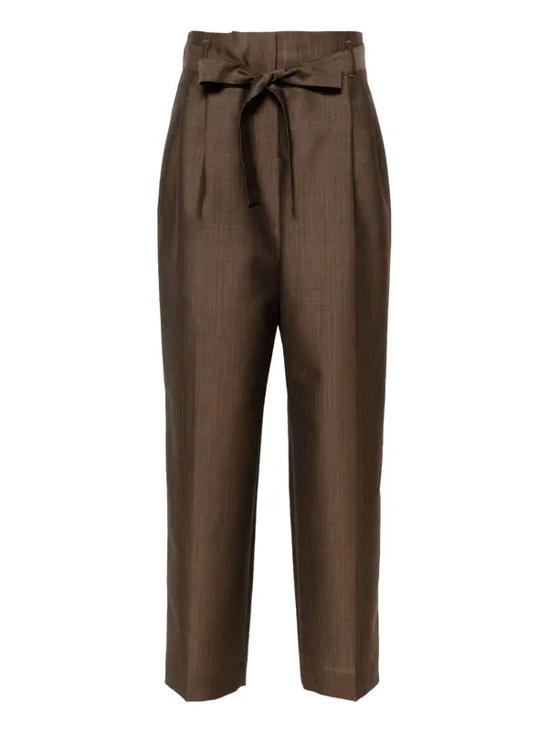 THE ROW Lonan Trousers - Brown