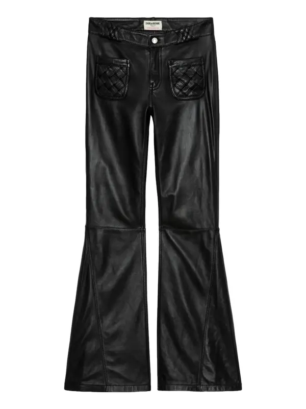 Zadig&Voltaire Ecume Lambskin Trousers - Black
