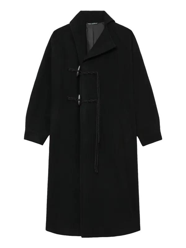 Y’s Long Single-breasted Coat - Black