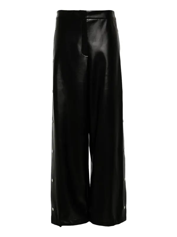 Stella McCartney Faux-leather Trousers - Black