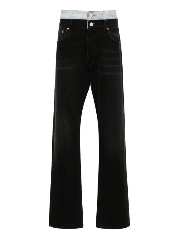 VTMNTS Layered-effect Jeans - Black