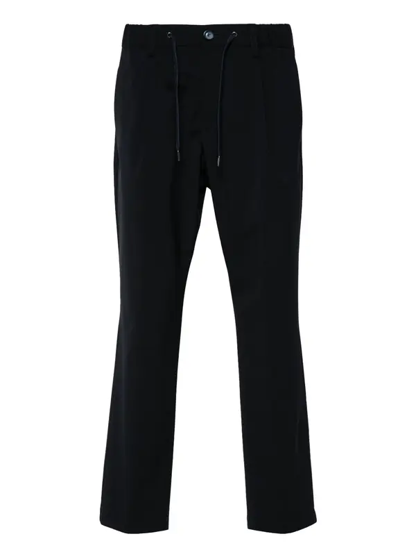 Herno Pleat-detail Trousers - Blue