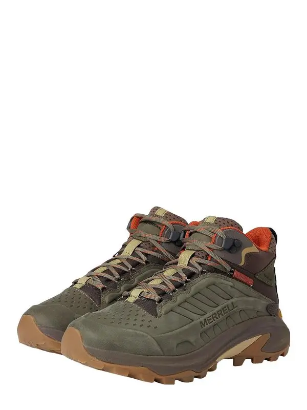 Merrell Moab Speed 2 Leather Mid Waterproof Hiking Boots - Olive