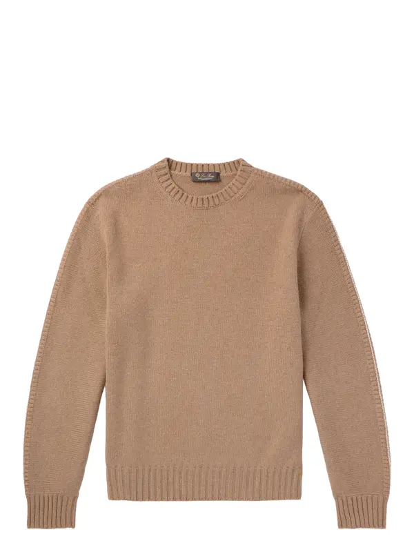 Loro Piana Birdseye Cashmere Sweater - Brown