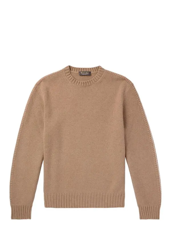 Loro Piana Birdseye Cashmere Sweater - Brown