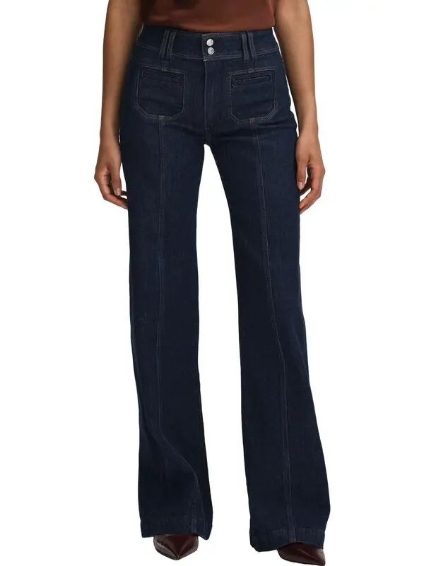 Paige Leenah Wide Leg Jeans - Catania Blue