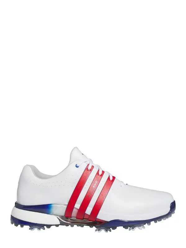 Adidas Tour360 24 Golf Shoes - Cloud White/better Scarelet Red/royal Blue
