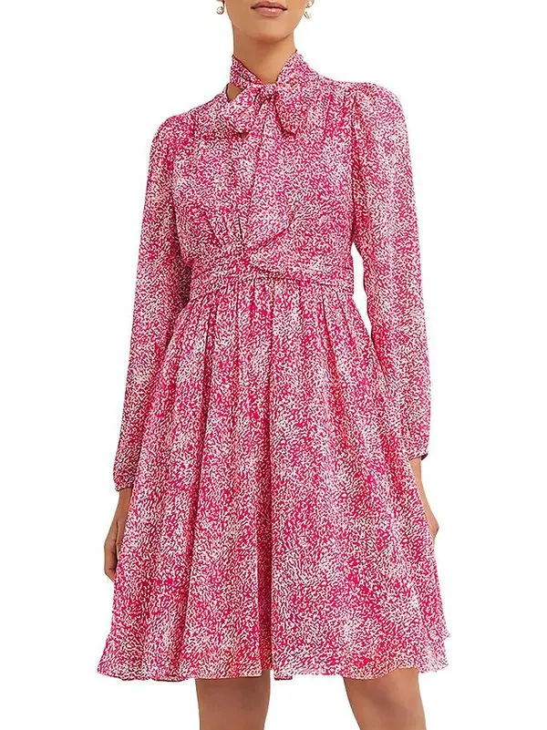 HOBBS LONDON Janaya Printed Dress - Pink Multi